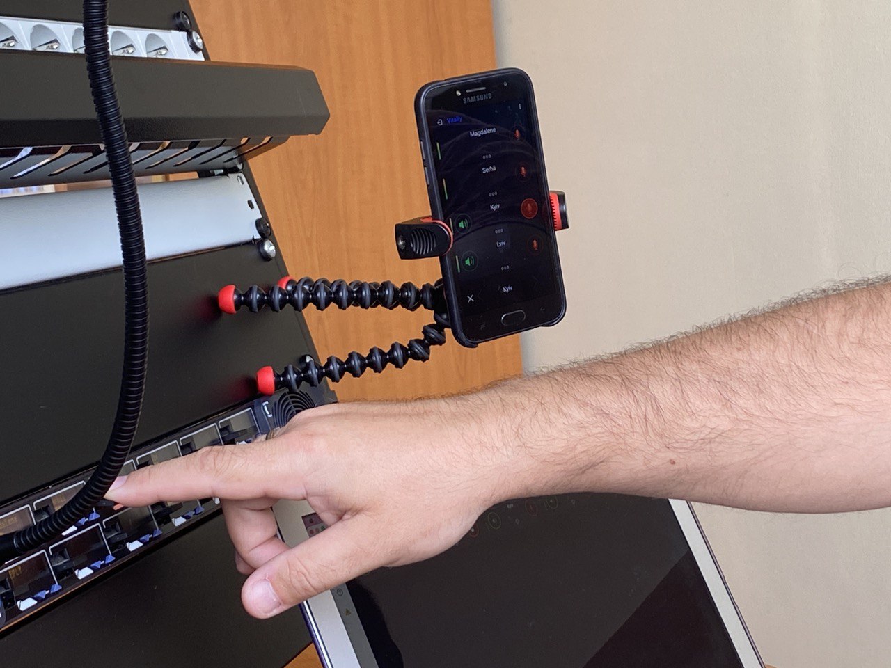 Testing of the Clear-Com intercom system - Vision House